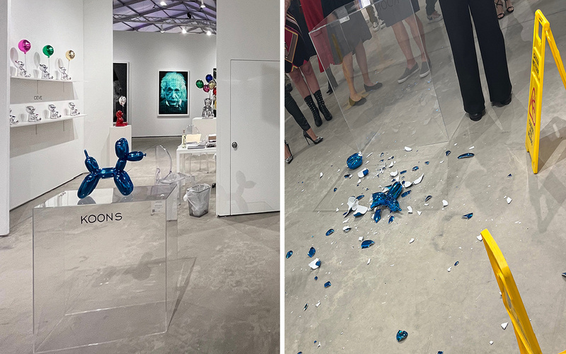 Escultura de Jeff Koons avaliada em 39 mil euros é partida ...