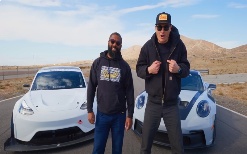Comparação épica: Tesla Model 3 enfrenta Porsche GT3 RS em batalha de ...
