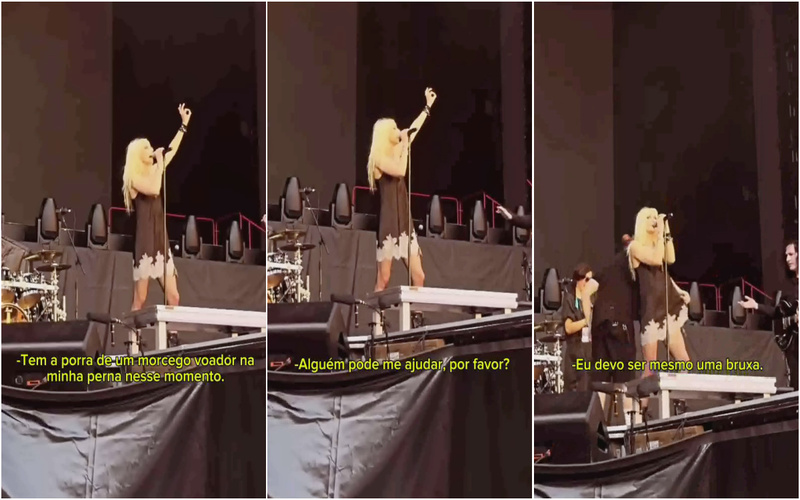 Taylor Momsen é mordida por morcego durante concerto dos AC/DC em ...