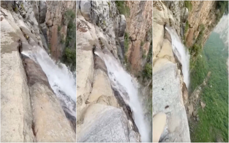 Turistas descobrem segredo oculto da Yuntai Waterfall na China | Raposa Pop